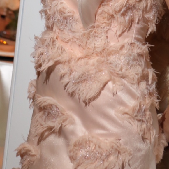 Simin Couture | Dresses | Pale Peach Custom Made Engagement Gown | Poshmark